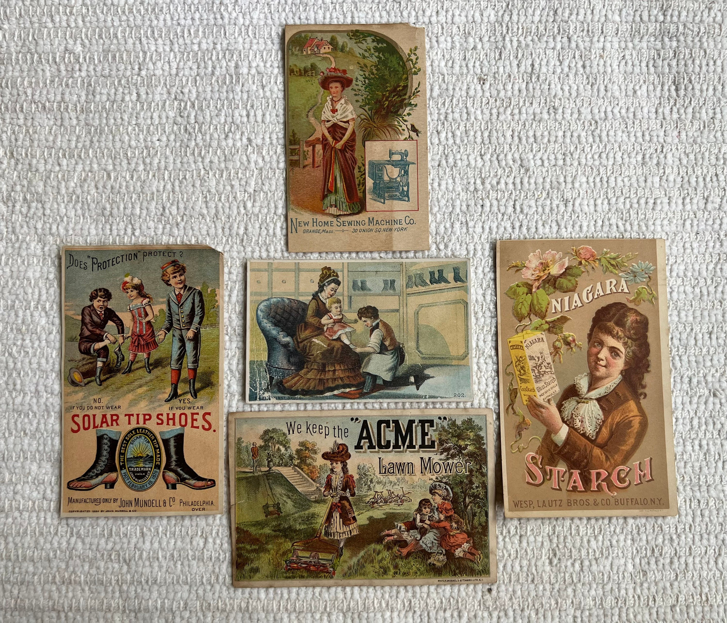 Antique Lithograph Victorian Trade Card Bundle Includes 5 Victorian ...