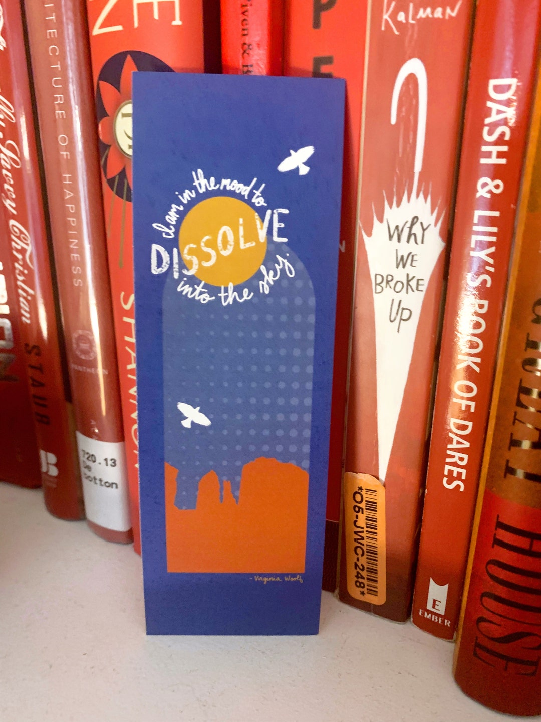 Virginia Woolf Dissolve Into the Sky Bookmark - Etsy