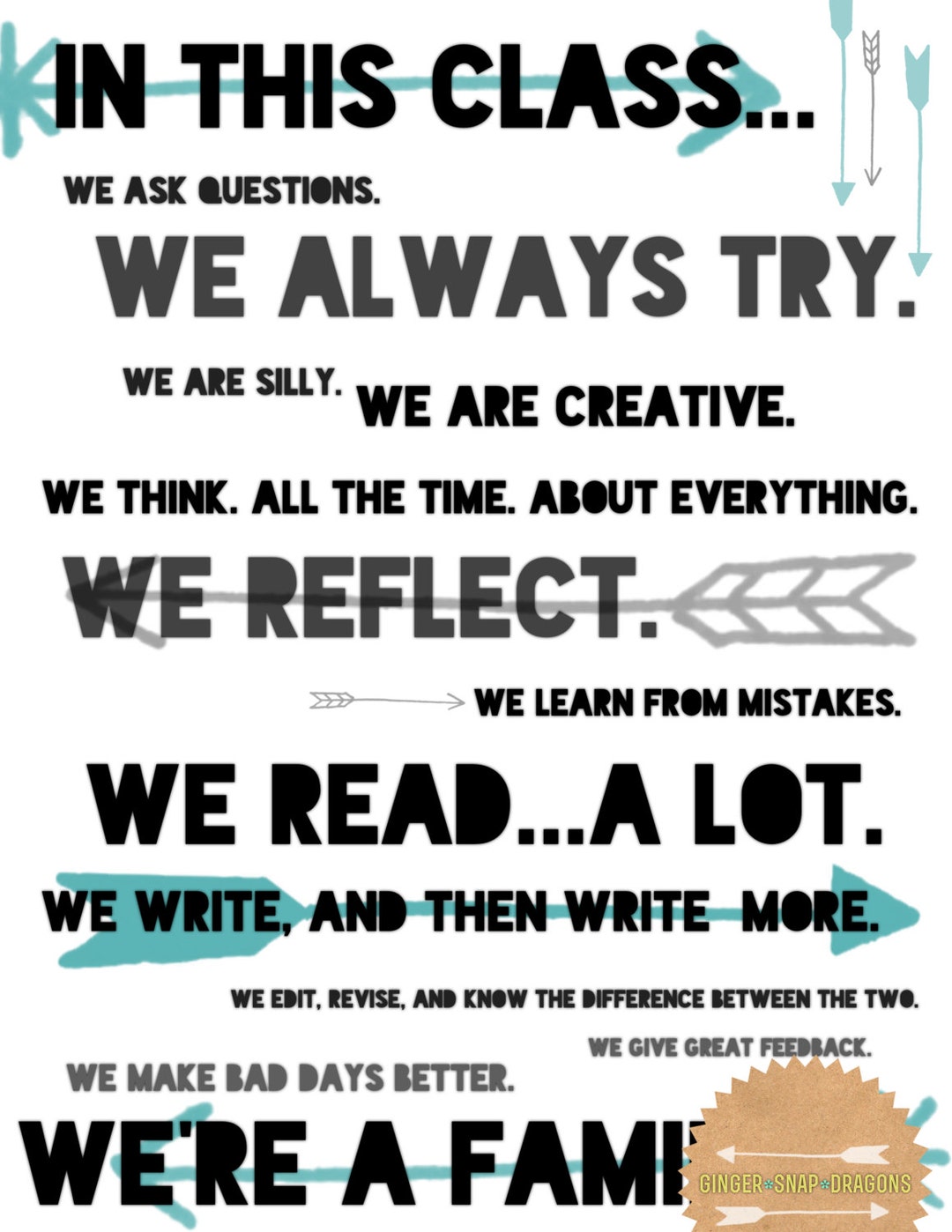 In This Class 8x10 Printable - Etsy