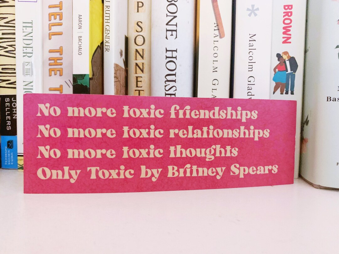 Only Toxic by Britney Spears Bookmark - Etsy