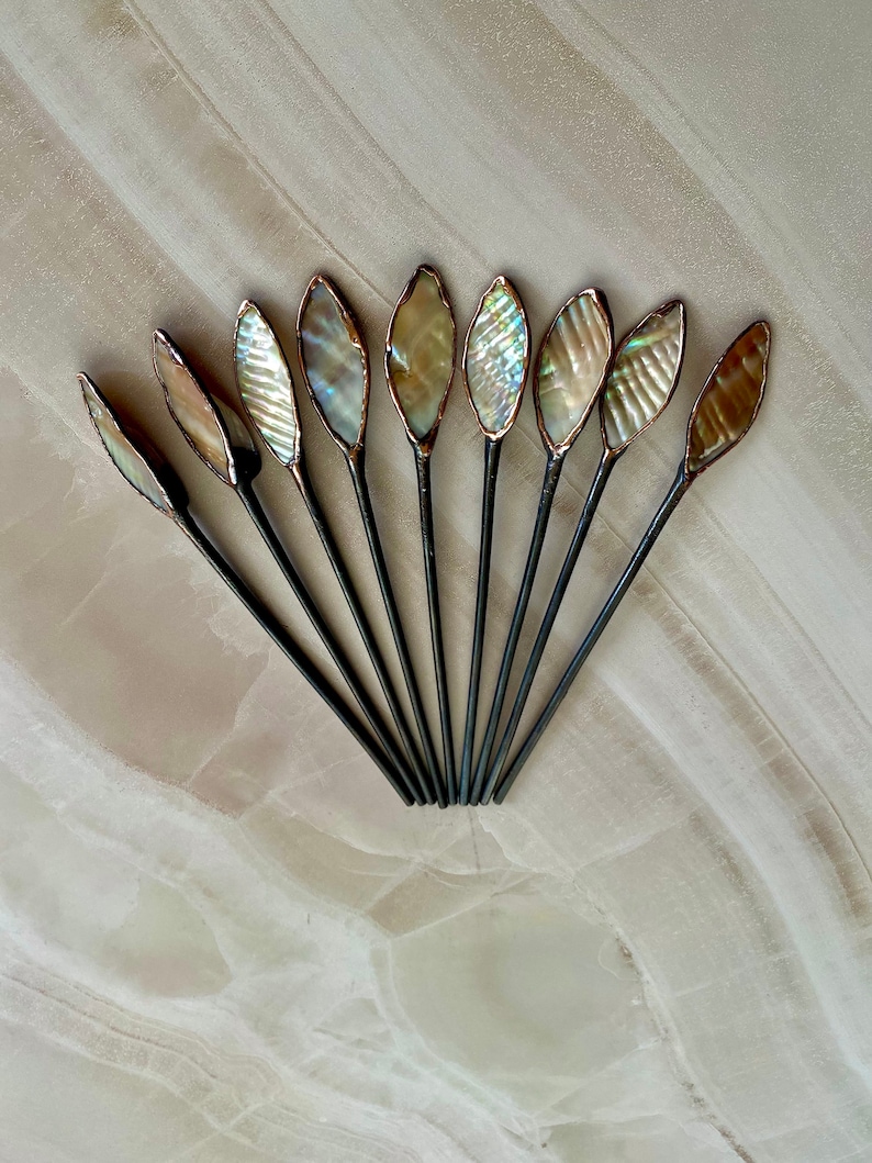 South African Abalone Hair Stick Hair Pin Copper Hair | Etsy