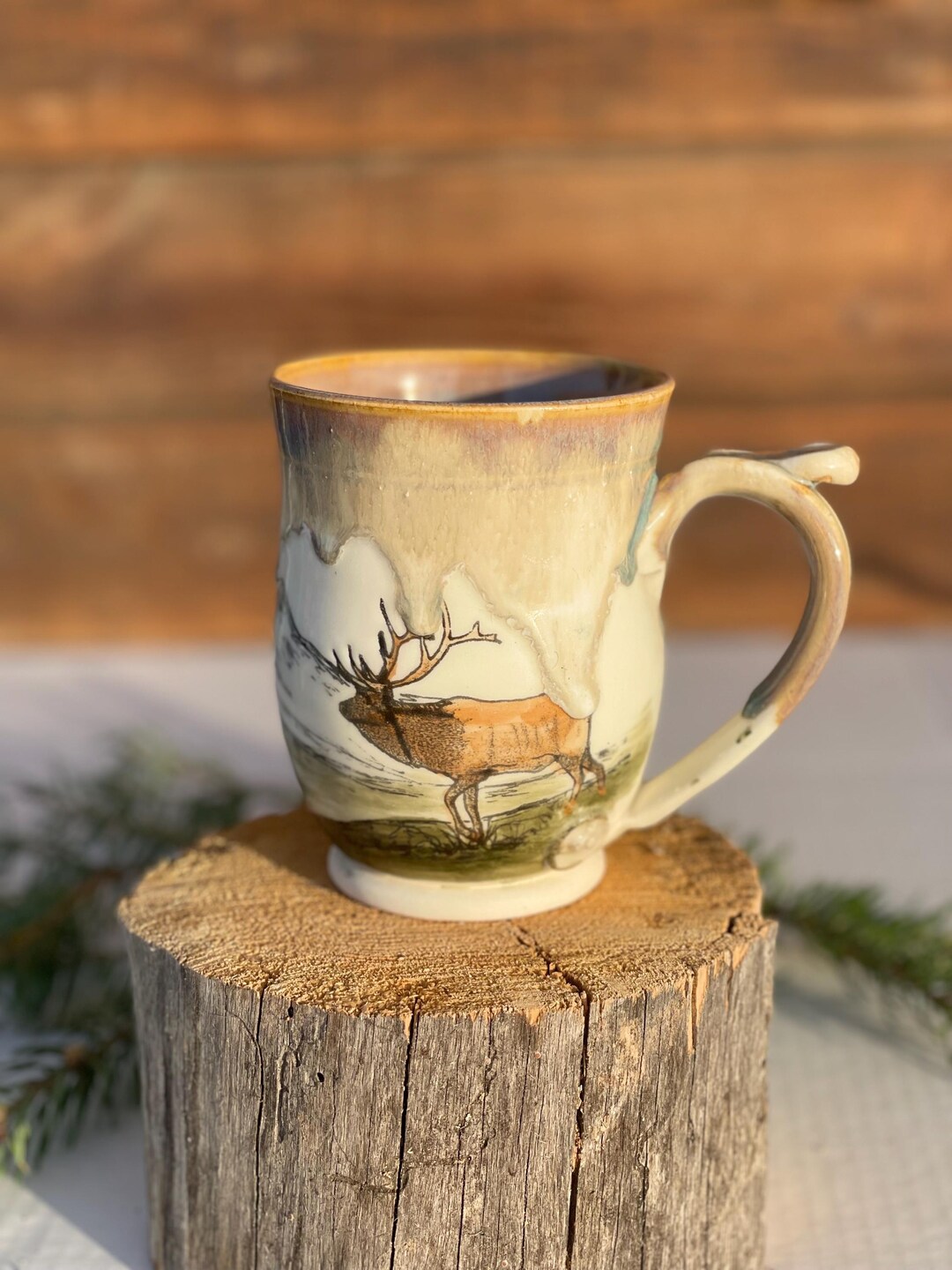 Leave Her Wild Montana Collection- Elk - Camp- Mug- Wheel Thrown ...