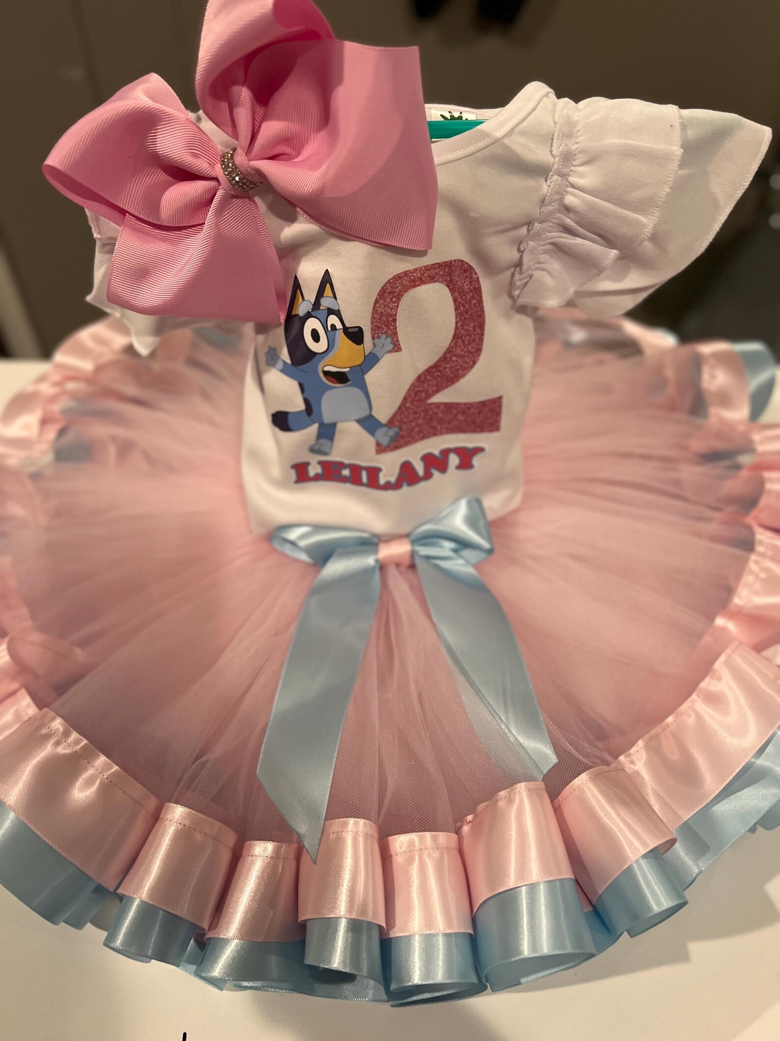 Outfit Birthday,bluey Shirt and Tutu,cute Bluey,tutu Set Bluey - Etsy