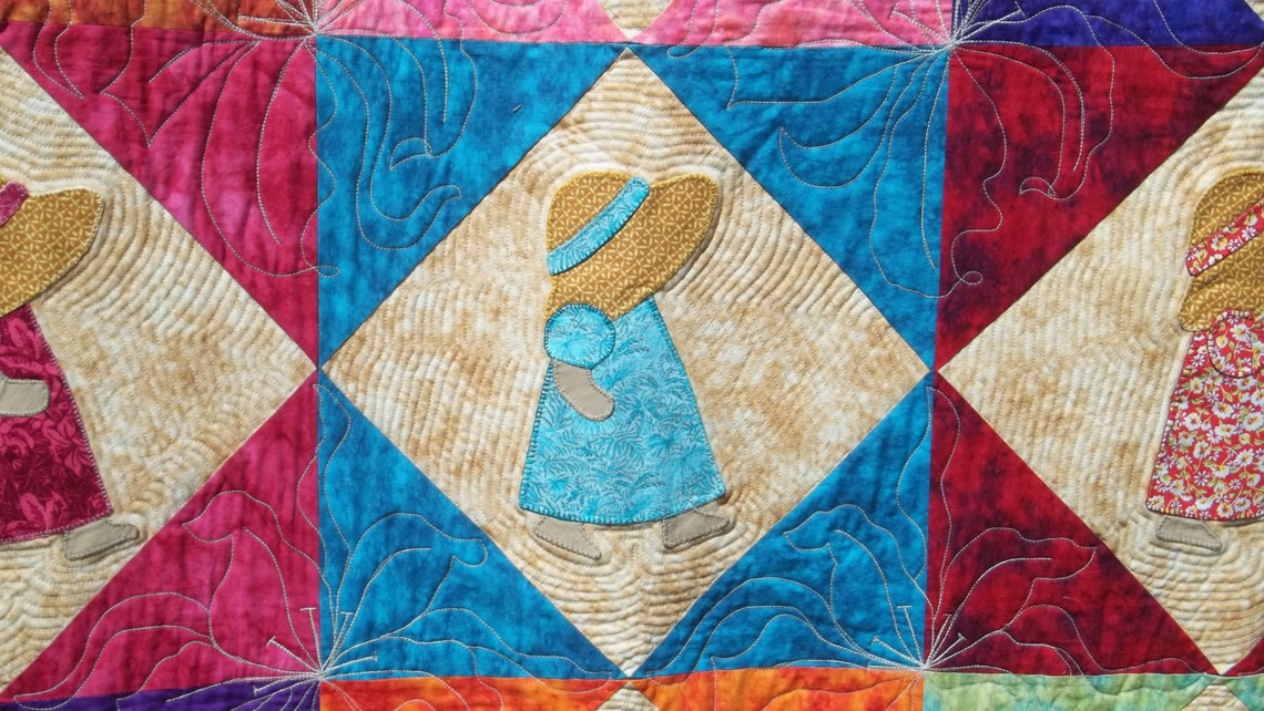 Sunbonnet Sue Hawaiian Quilt Pattern - Etsy