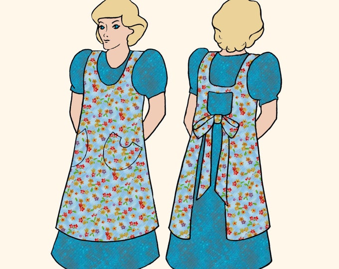 PDF - Hen Pocket, Cross-over Strap, Shift-style Apron Pattern - Etsy Canada