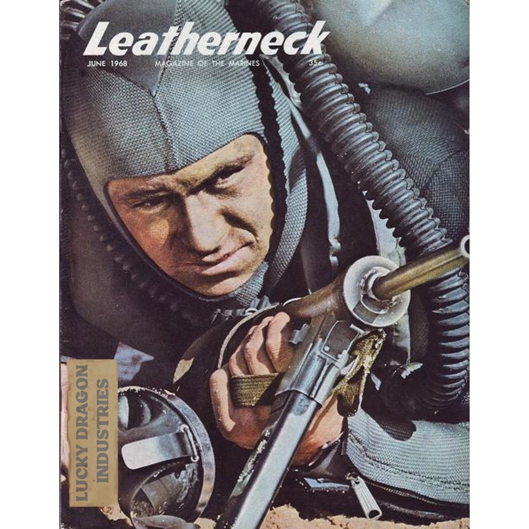 Vintage Leatherneck Magazine Cover With Recon Marine Decals - Etsy