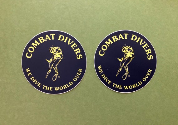 Combat Diver Decal Pair | Etsy