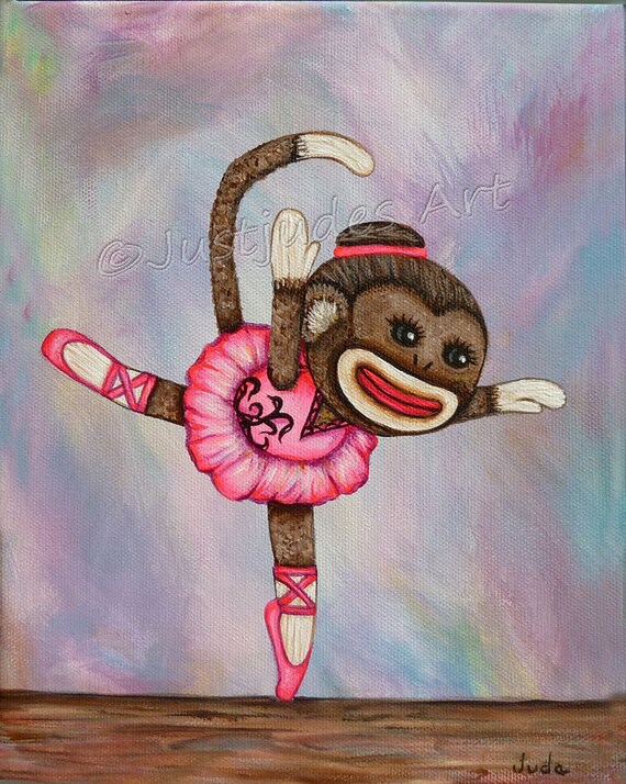 Ballerina Monkey Wallpaper Dancer Monkey Template | PosterMyWall