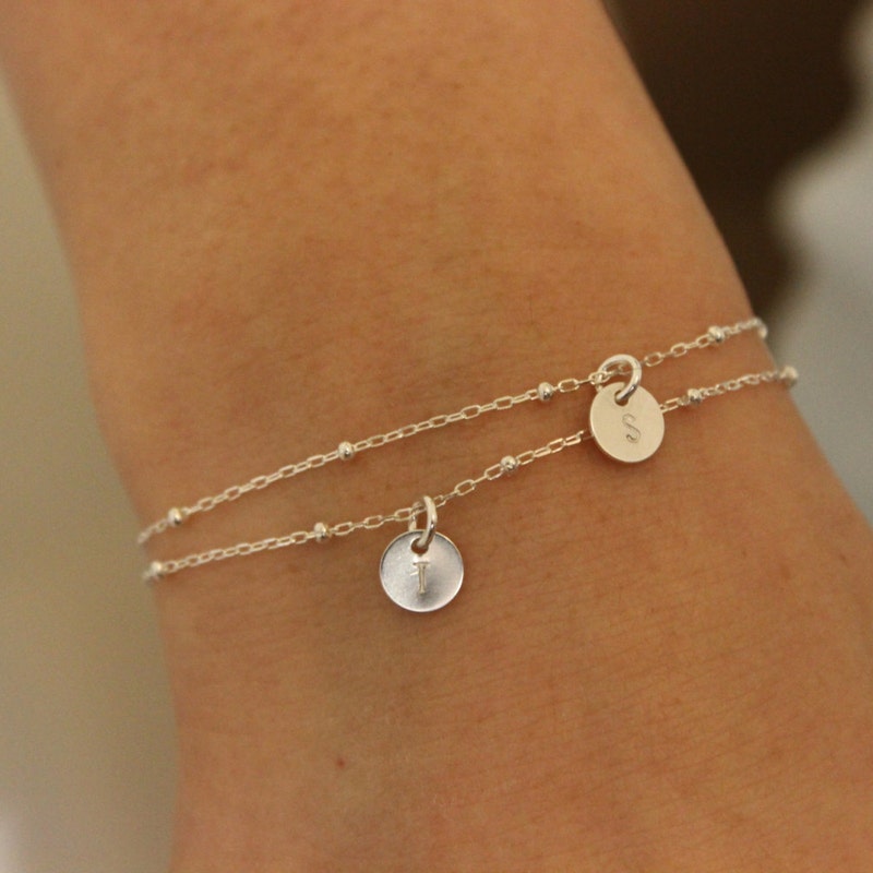 Initial Bracelet - Etsy
