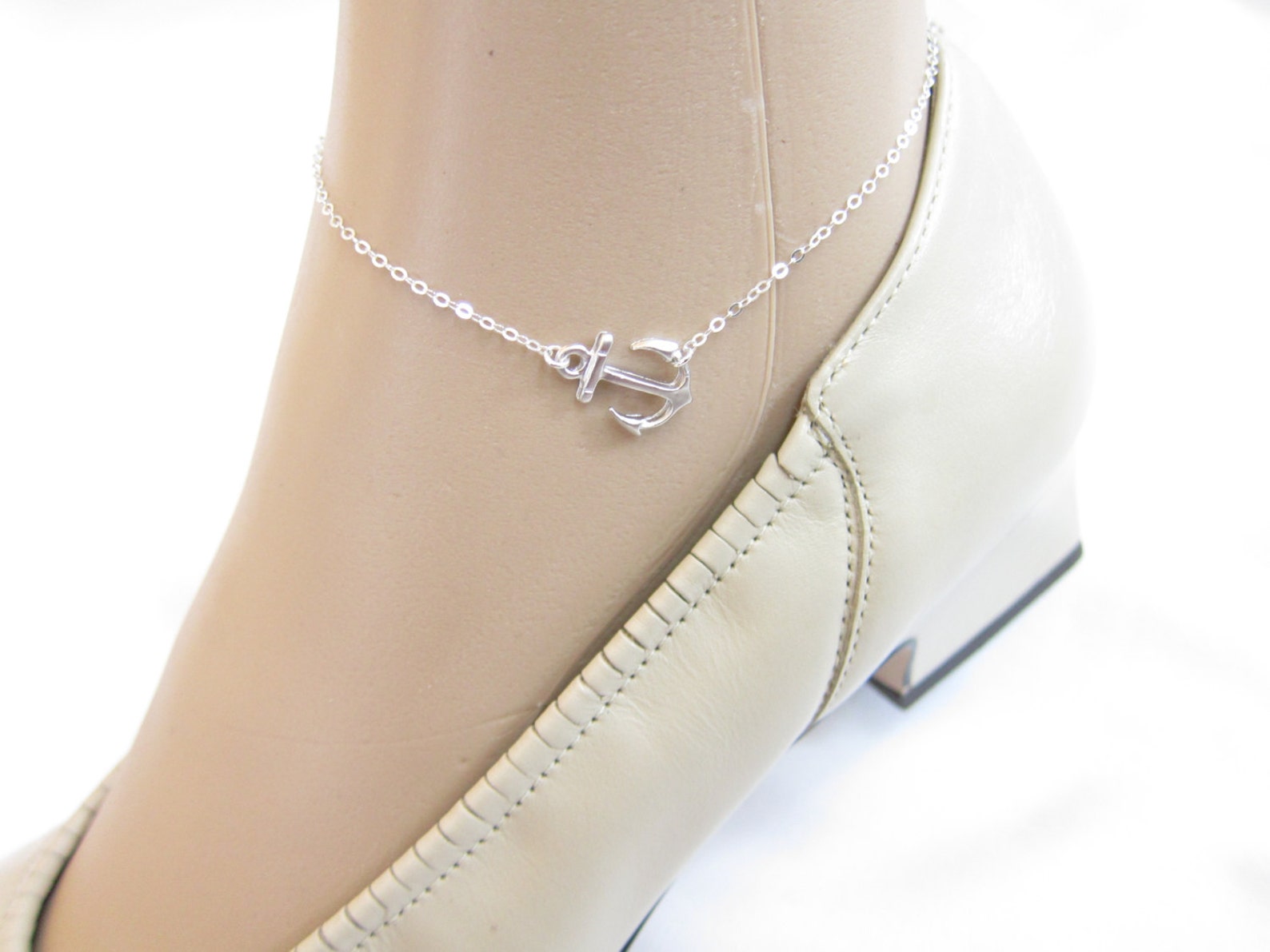 Anchor Anklet Ankle Bracelet Delicate Anklet Best Friend - Etsy