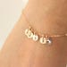 Two Intial Bracelet, Tiny Initials Bracelet, Personalized Bracelet ...