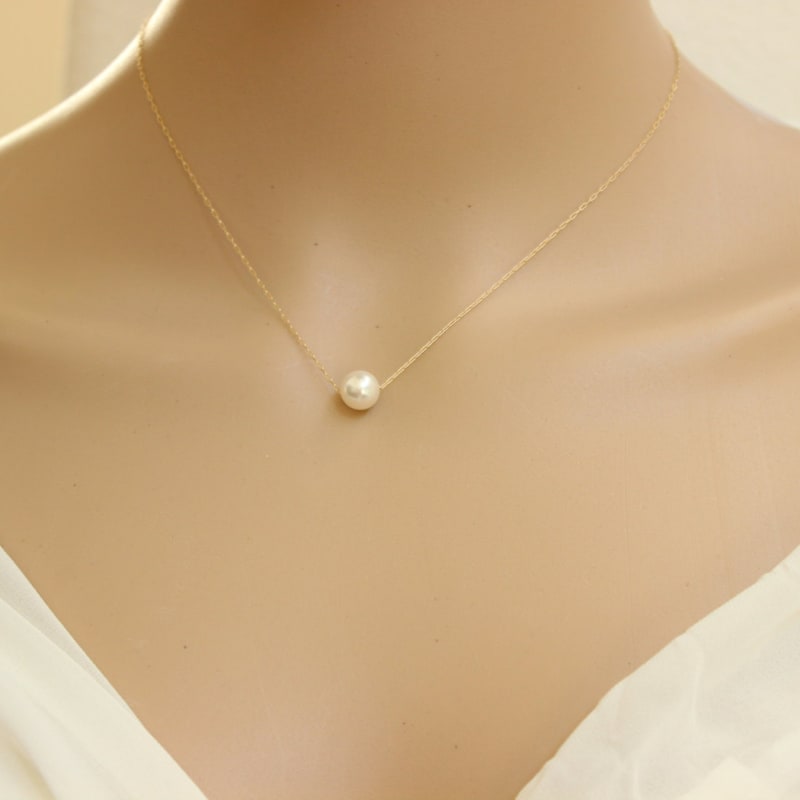 One Pearl Necklace - Etsy