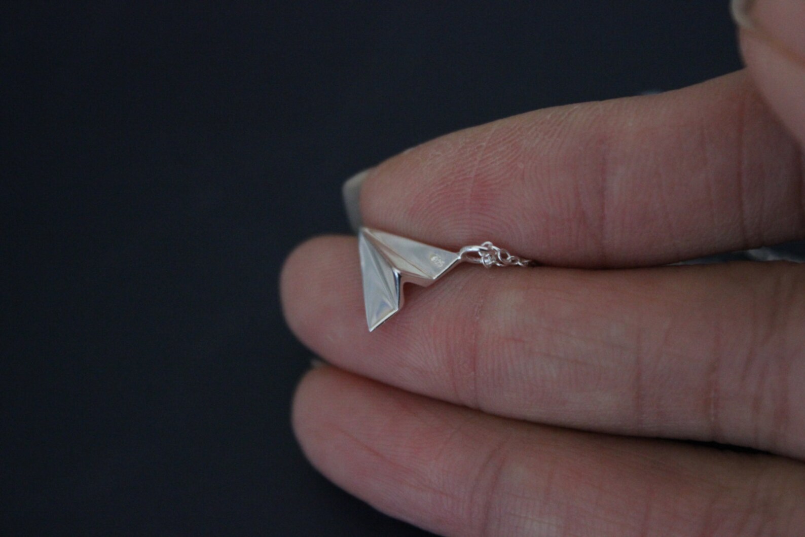 Paper Airplane Necklace, Origami Airplane Necklace, Airplane Pendant ...