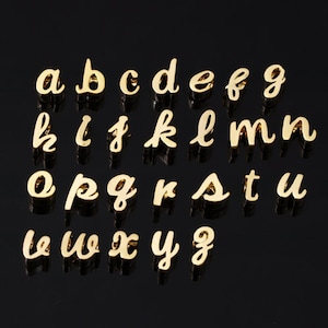 Tiny Cursive Initial Necklace, Children Necklace, Lowercase Initial ...