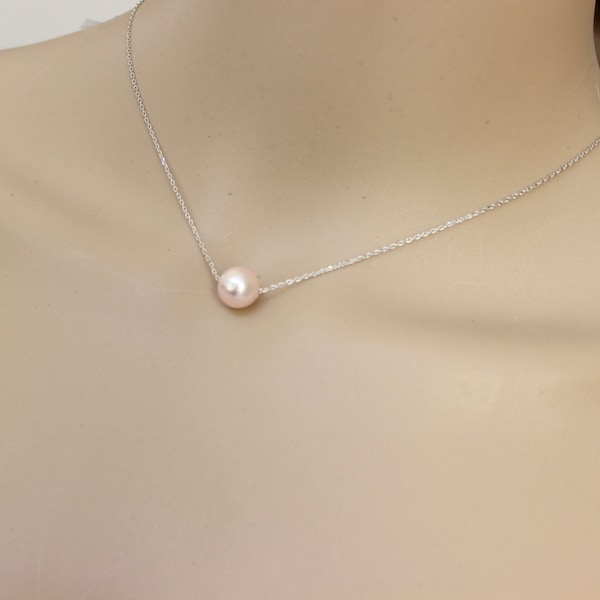 One Pearl Necklace - Etsy