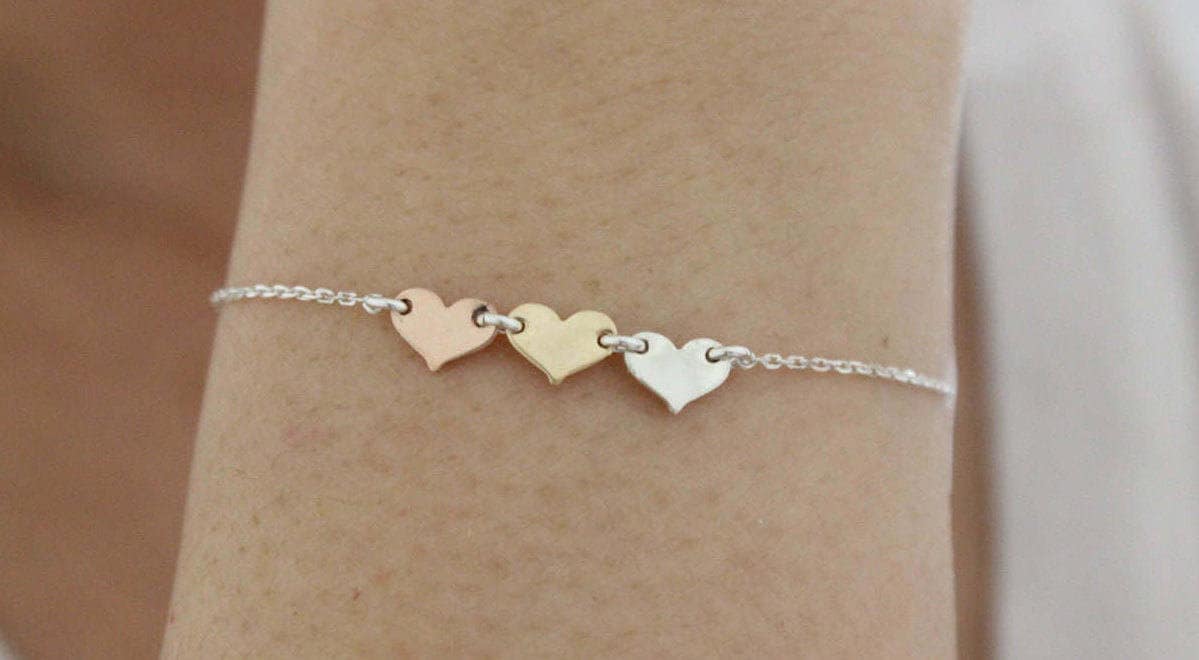 Tiny Heart Anklet, Silver Anklet, Simple Anklet, Delicate Anklet ...