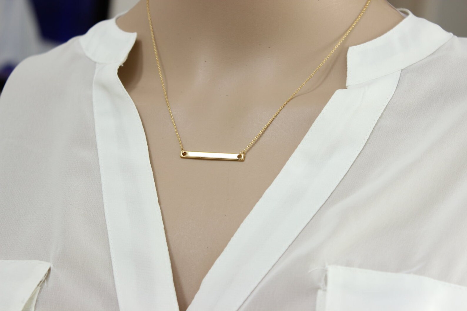 Personalize Necklace Gold Filled or Sterling Silver Chain | Etsy