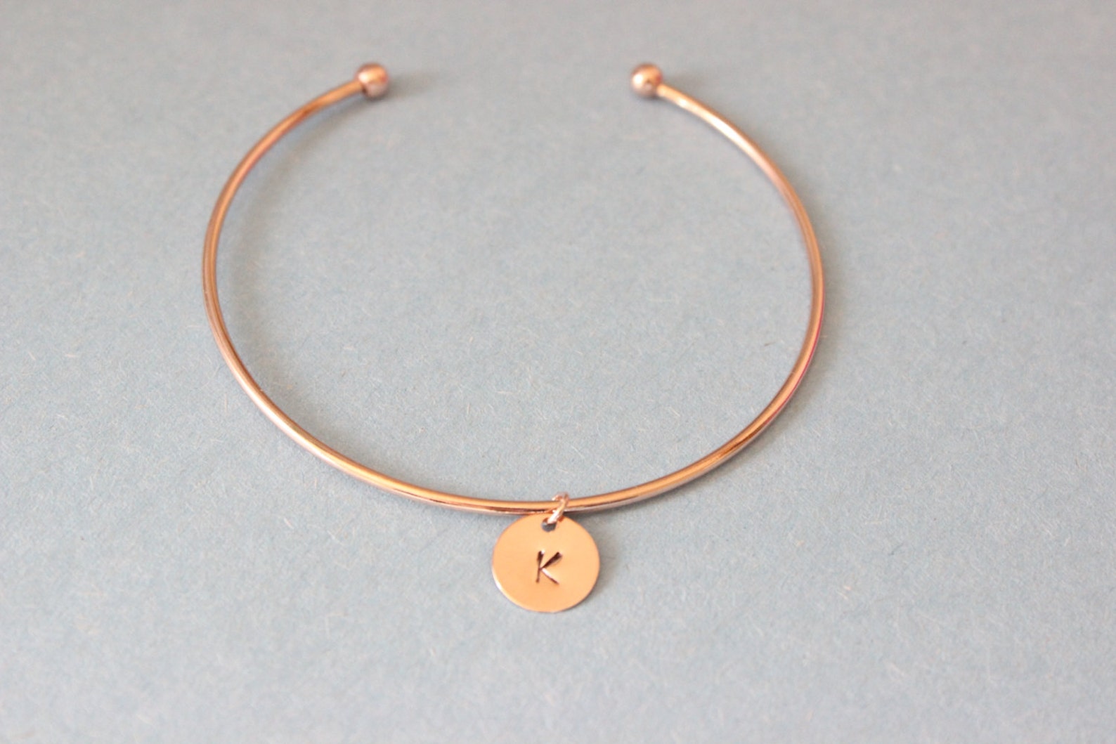 Initial Bangle Letter Bracelet Initial Bangle Bridesmaid - Etsy