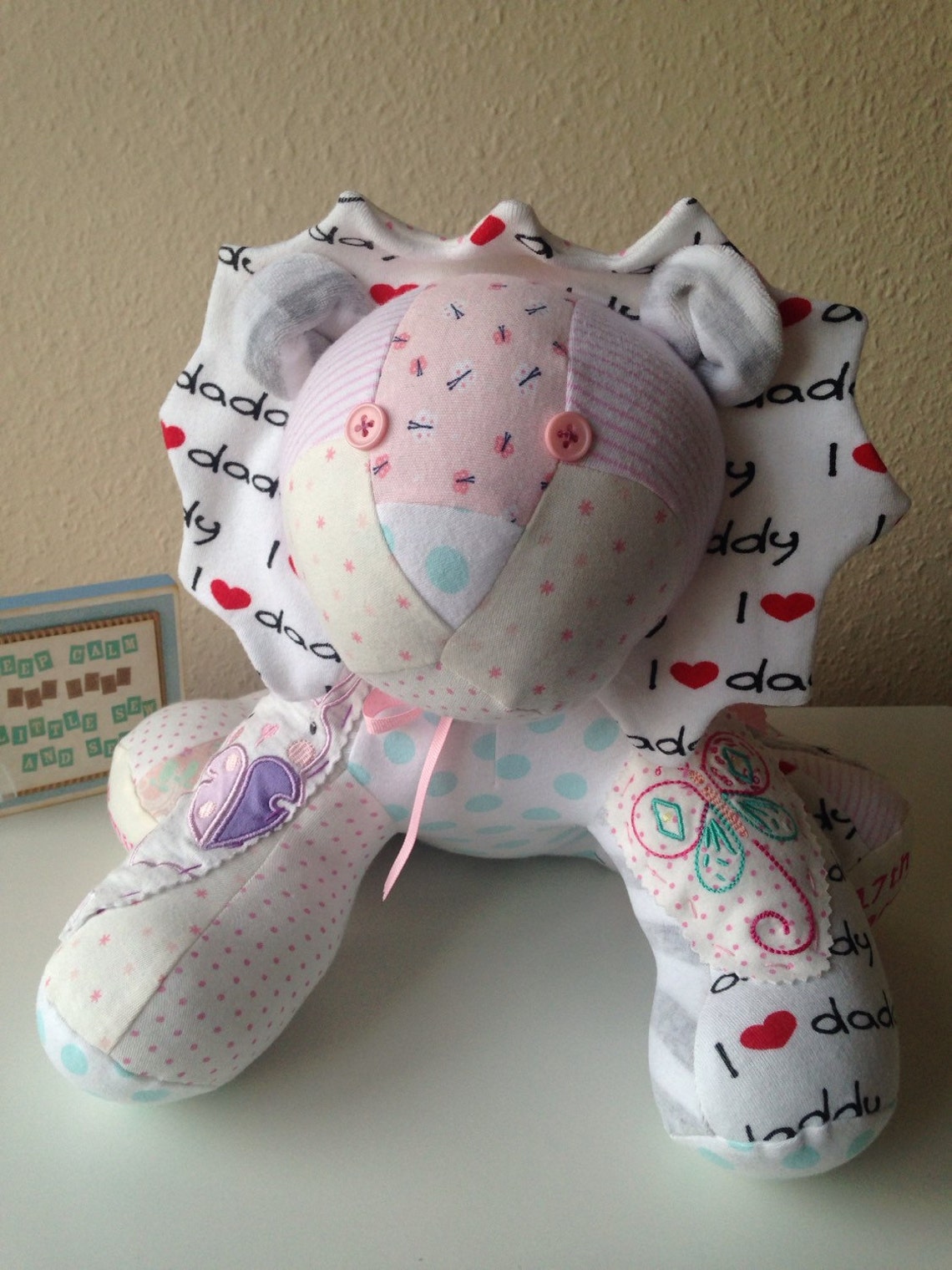 Keepsake Memory Lion From Your Baby Clothes - Etsy