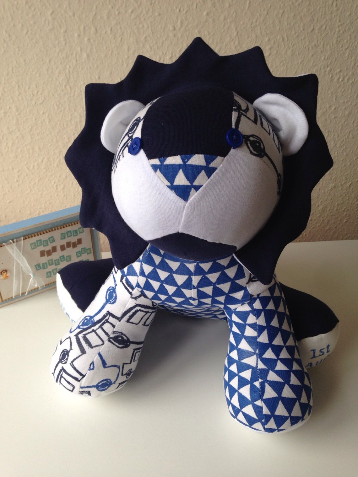 Keepsake Memory Lion From Your Baby Clothes - Etsy