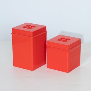 Dansk Red Canisters Designed by Gunnar Cyren Set of 2 - Etsy