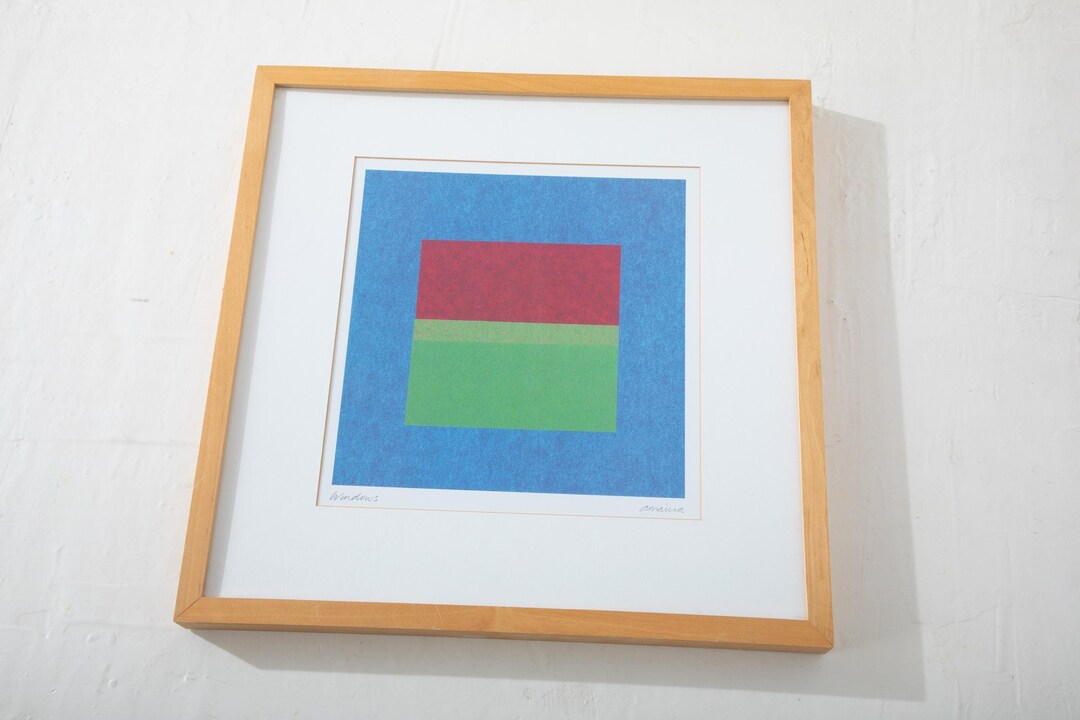 IKEA AMAINA Lithograph "windows" Framed 1999 - Etsy