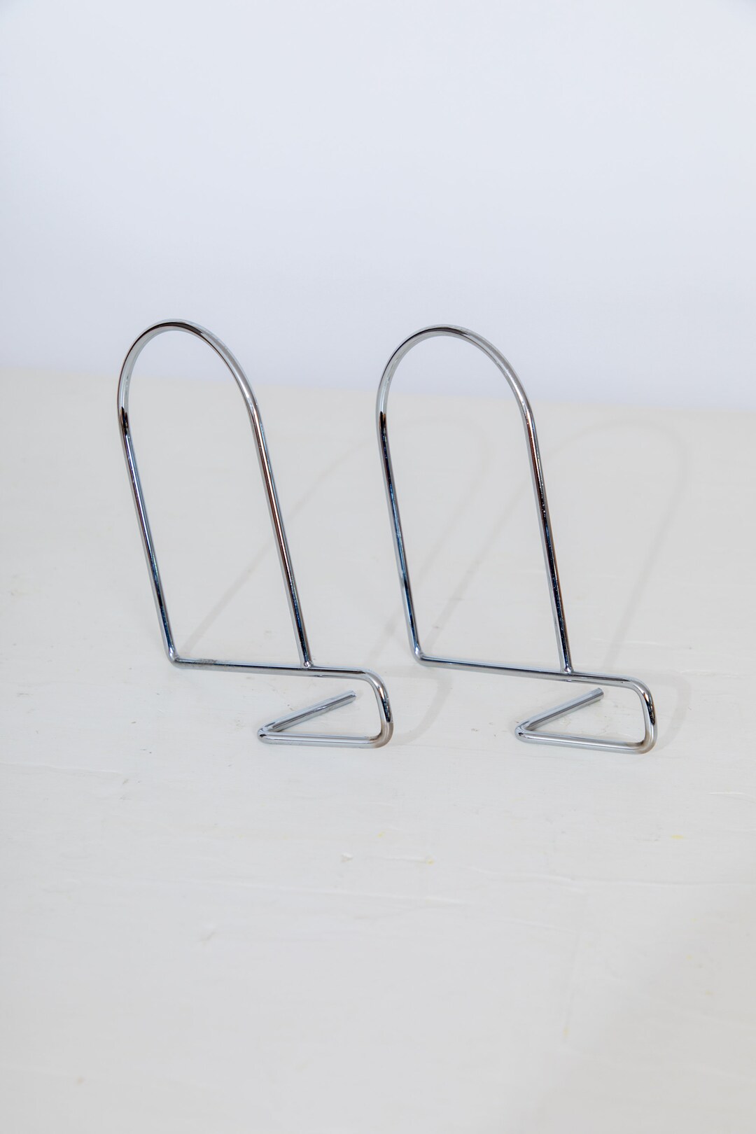Chrome Wire Bookends Set of 2 - Etsy