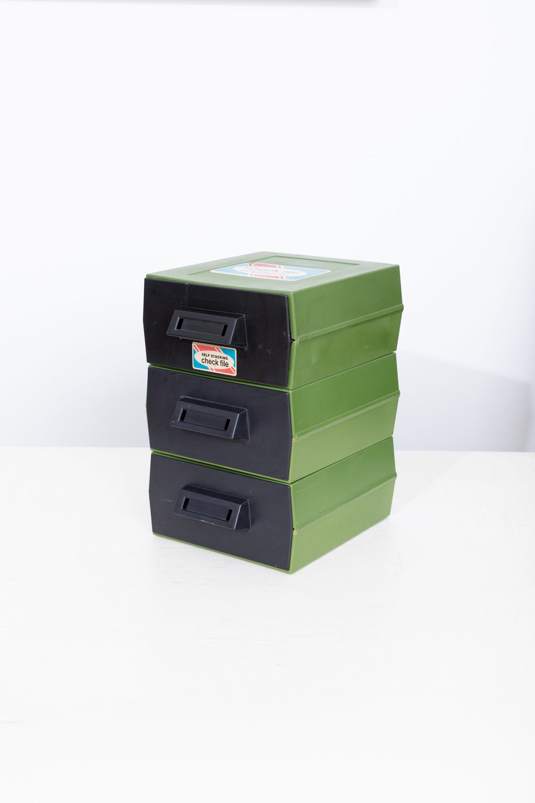 1969 Sterling Stackable Plastic Drawer No. 273 Green/black - Etsy