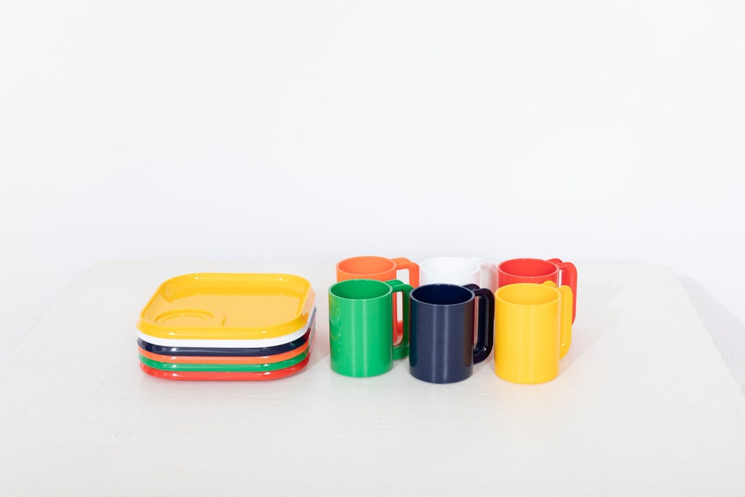 Melamine Snack Trays and Cups 12 Pieces - Etsy