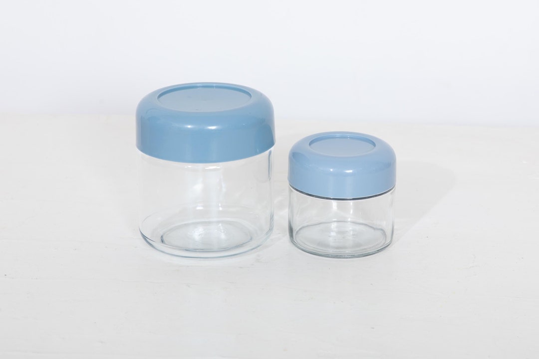 Gemco Glass Jars Set of 2 - Etsy