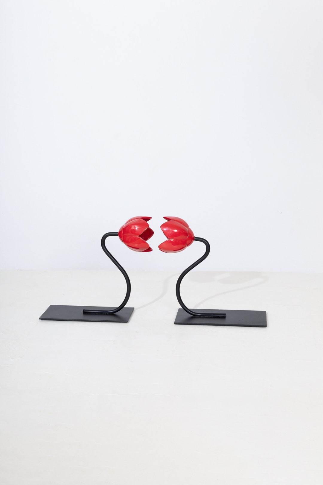 IKEA BAKHASARE Bookends Tulip Flower Red - Etsy