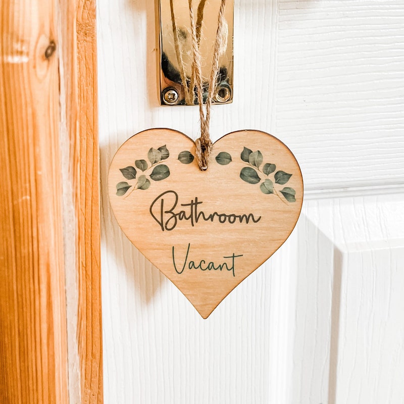 Bathroom Door Sign Green - Etsy UK