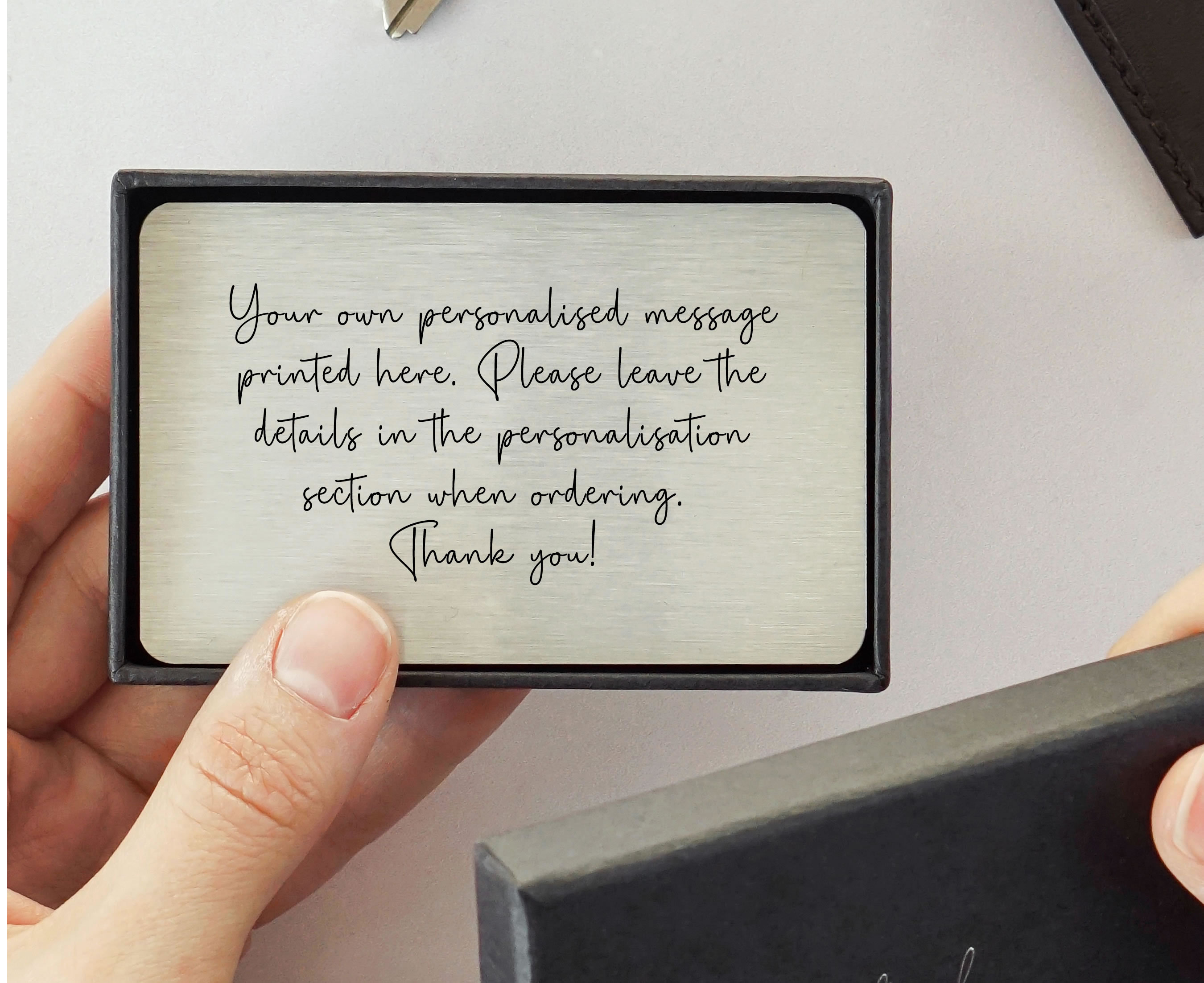 Personalised Sentimental Keepsake Wallet Card Handwriting - Etsy UK
