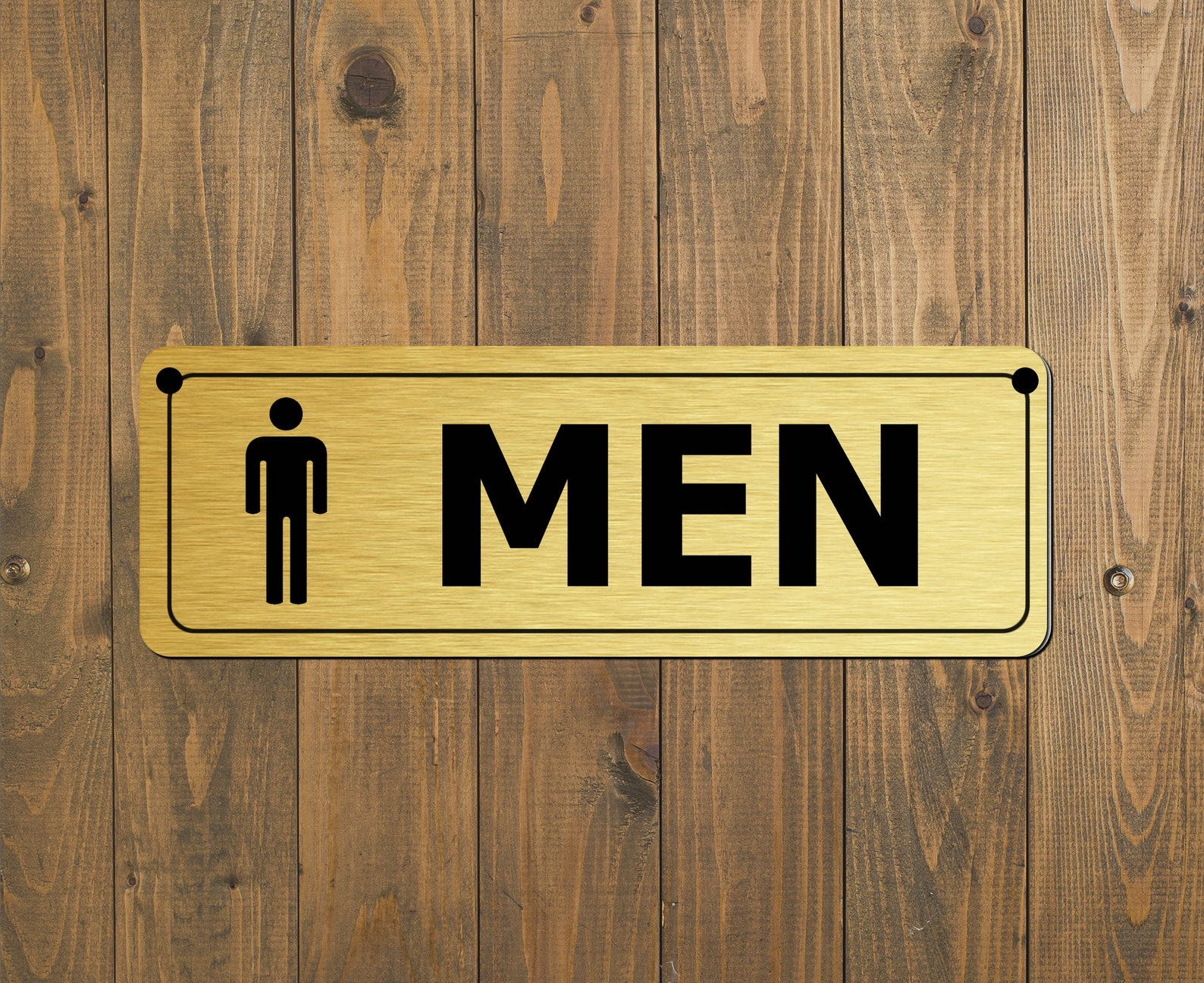 Mens Metal Door Sign Male Toilet Bathroom Plaque for Office - Etsy UK