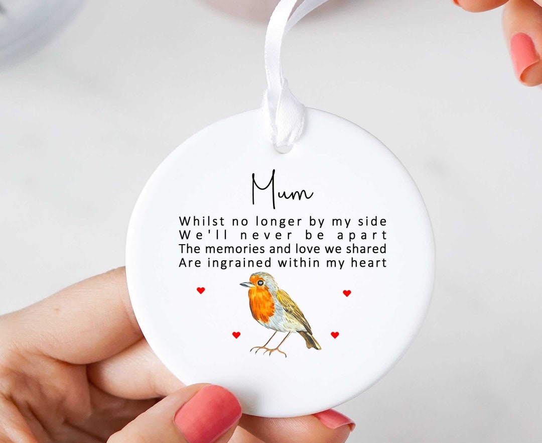 Personalised Robin Memorial Sympathy Loss Grief Thinking of You Gift ...