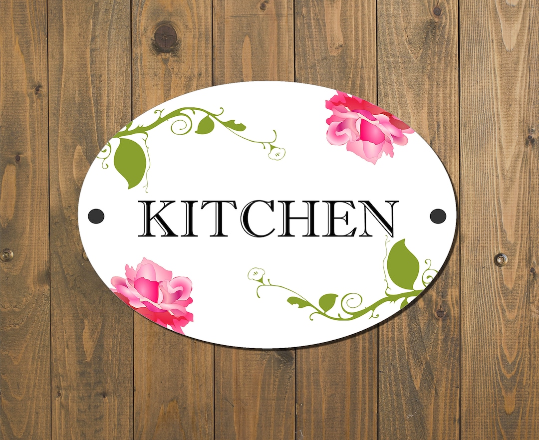 Shabby Chic Door Sign - Kitchen Bedroom Door Sign - Shabby Chic Style ...
