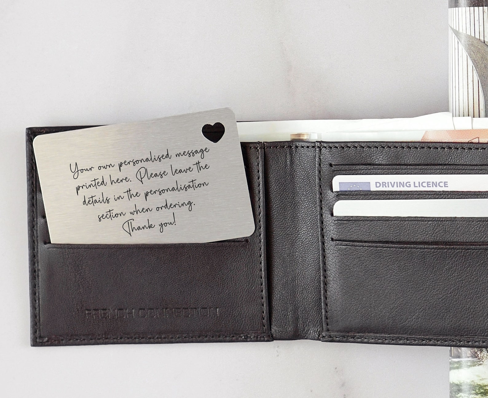 Personalised Sentimental Keepsake Wallet Card Handwriting - Etsy UK