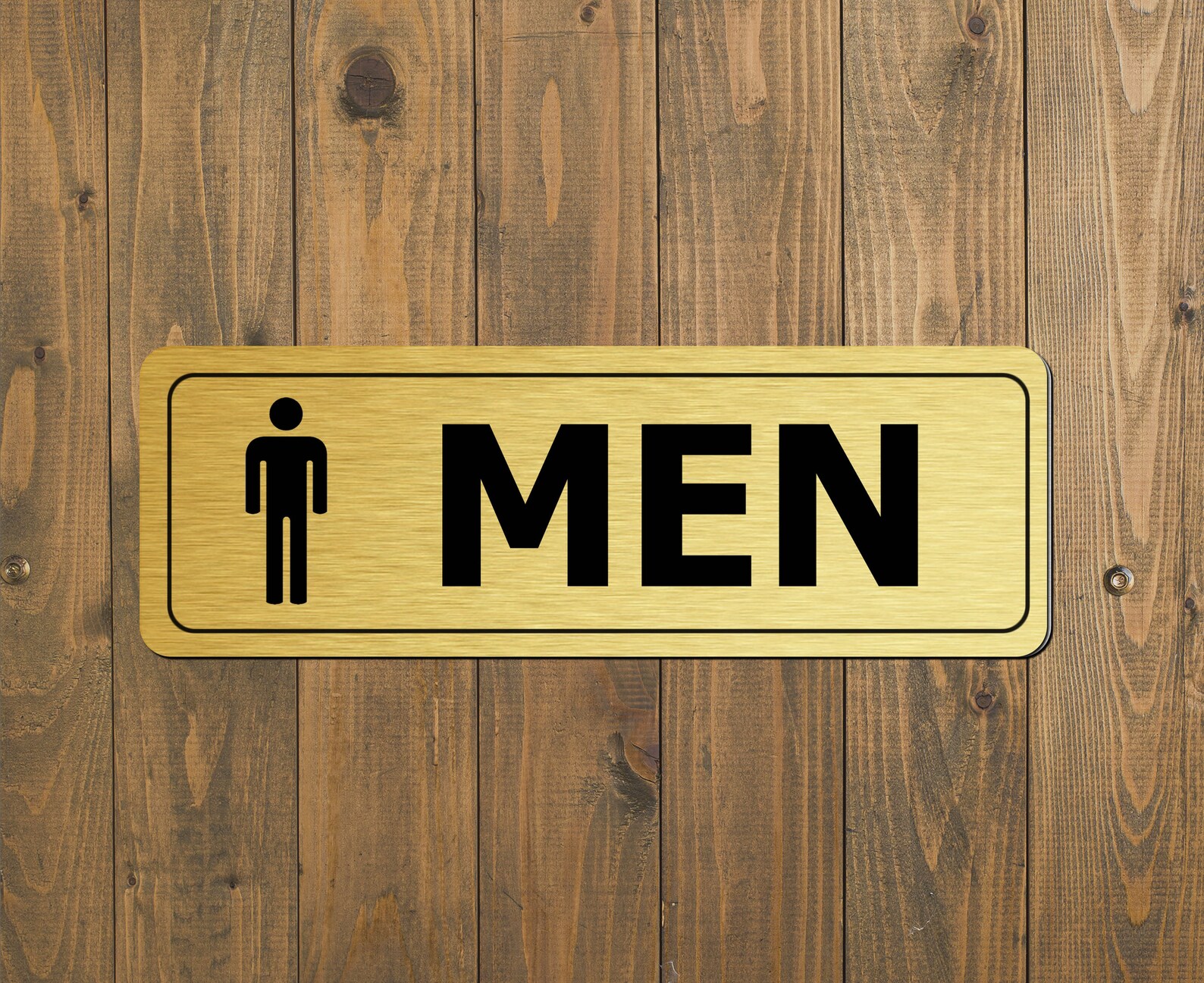 Mens Metal Door Sign Male Toilet Bathroom Plaque for Office - Etsy UK