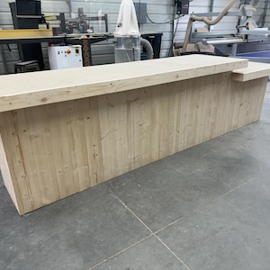 Fairview Large Sales Counter - Unfinished With ADA Drop - Etsy