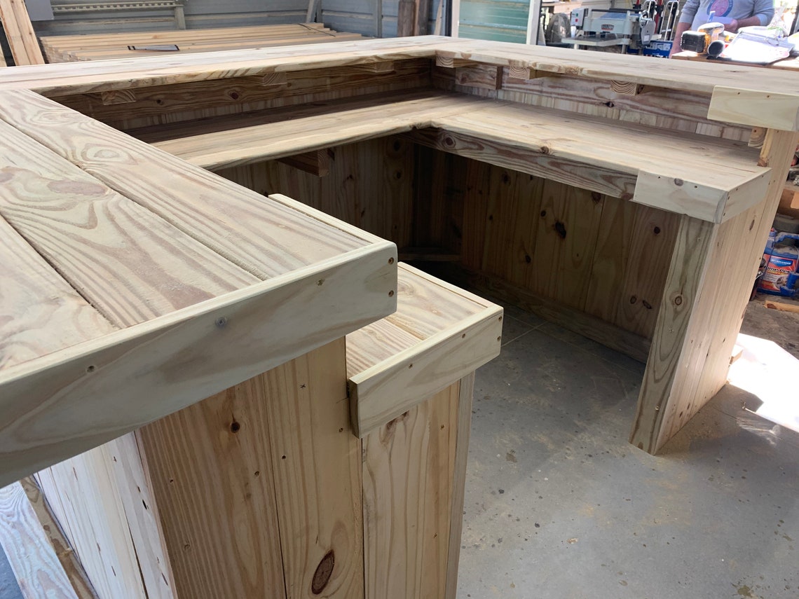 Kitchen U Shape Outdoor Home Bar - Etsy