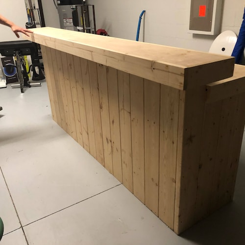 L Shape Wood Smooth Top Rustic Barnwood Style Pallet Style - Etsy