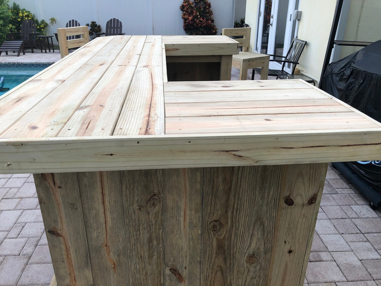 Mini Mega Wood U Rustic Pressure Treated Bar - Etsy