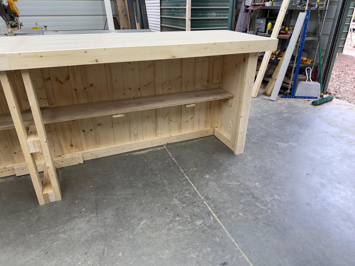 Providence Large Sales Counter - Unfinished L Shape, With ADA Drop - Etsy
