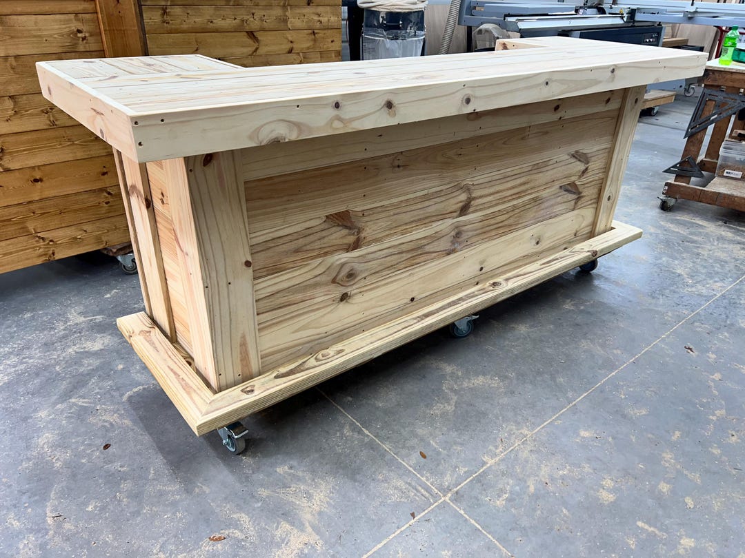 Thomas U Shape Wood Outdoor Home Bar - Etsy