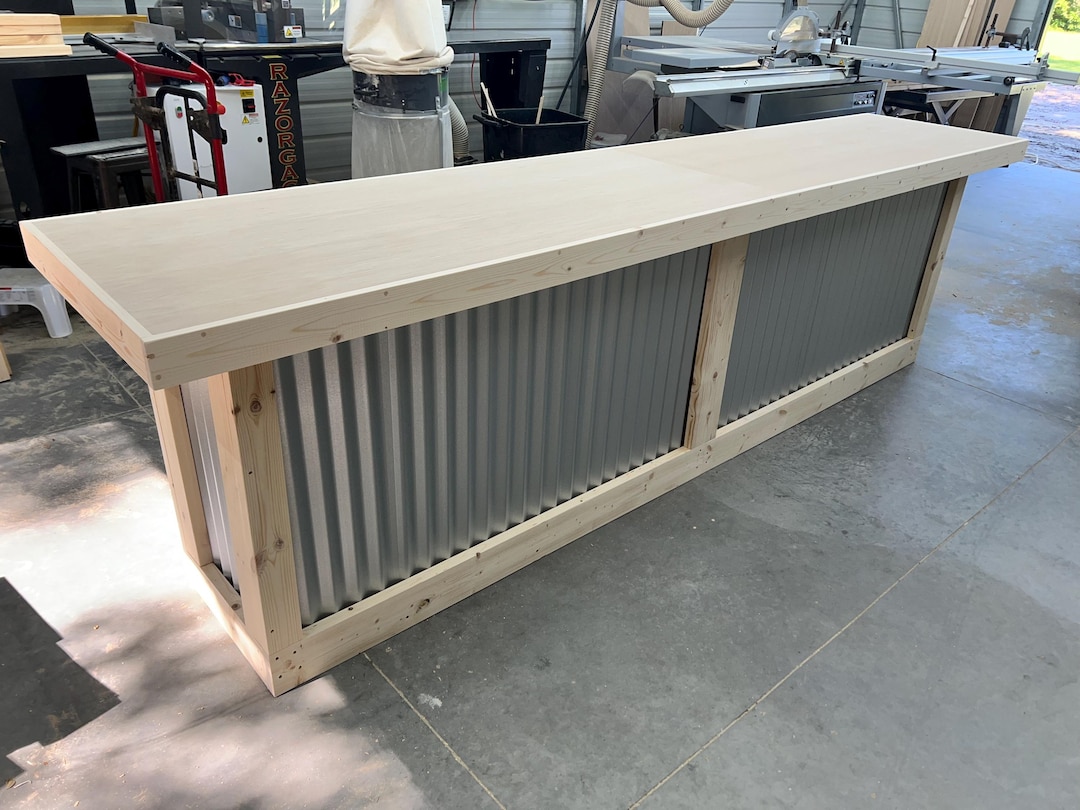 Metal Straight Ace Large Indoor Home Bar Unfinished - Etsy