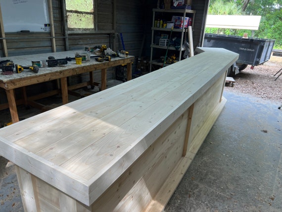 Unfinished bar table store