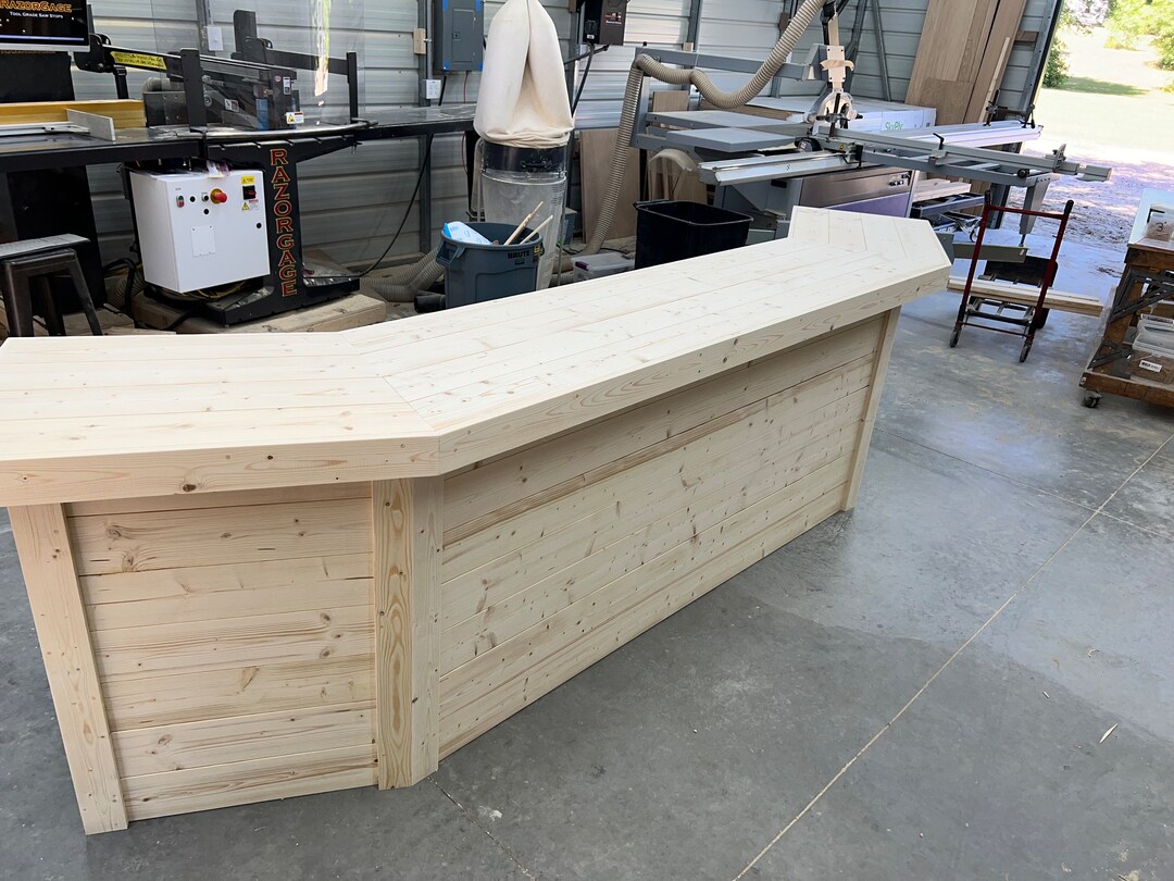 Angle Indoor Home Bar – Unfinished - Etsy