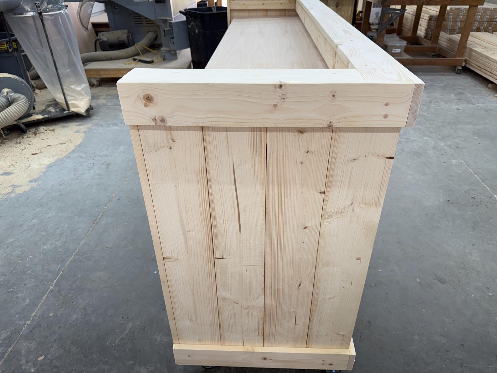 Unfinished Mobile Hostess Stand With 3 Shelves - Etsy