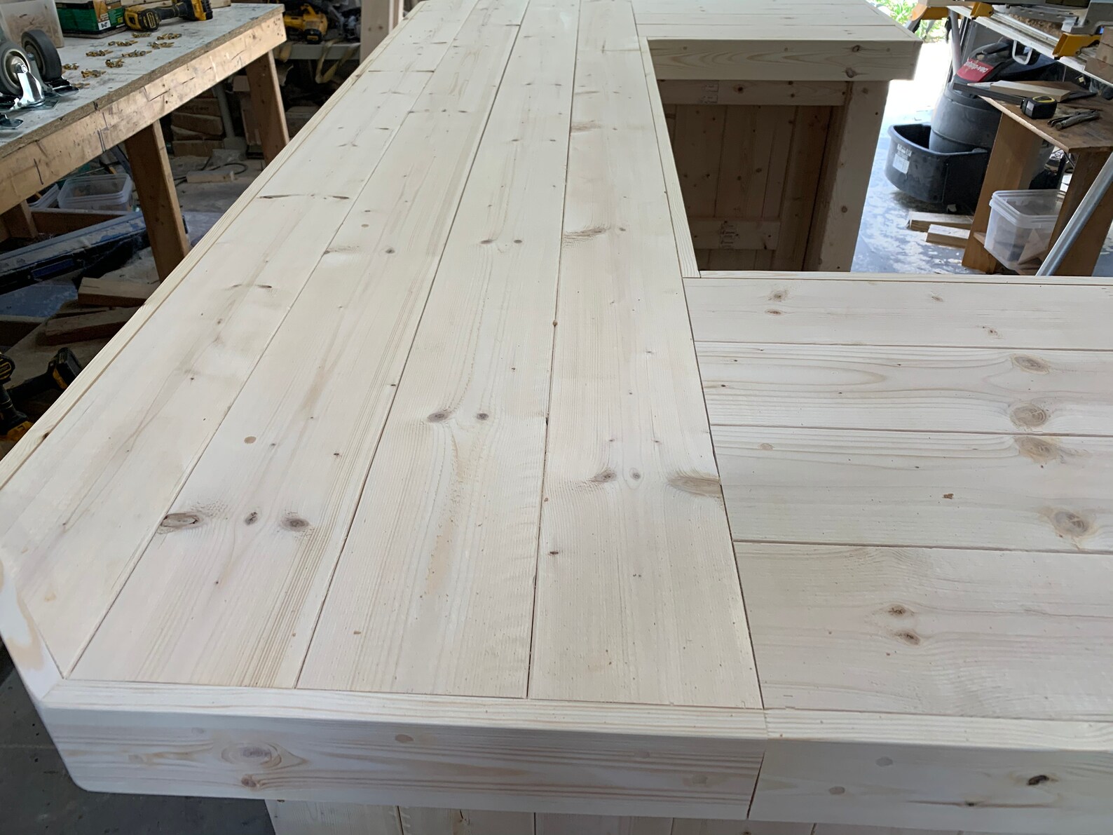 Mini Mega Wood U Unfinished Rustic Style Bar | Etsy