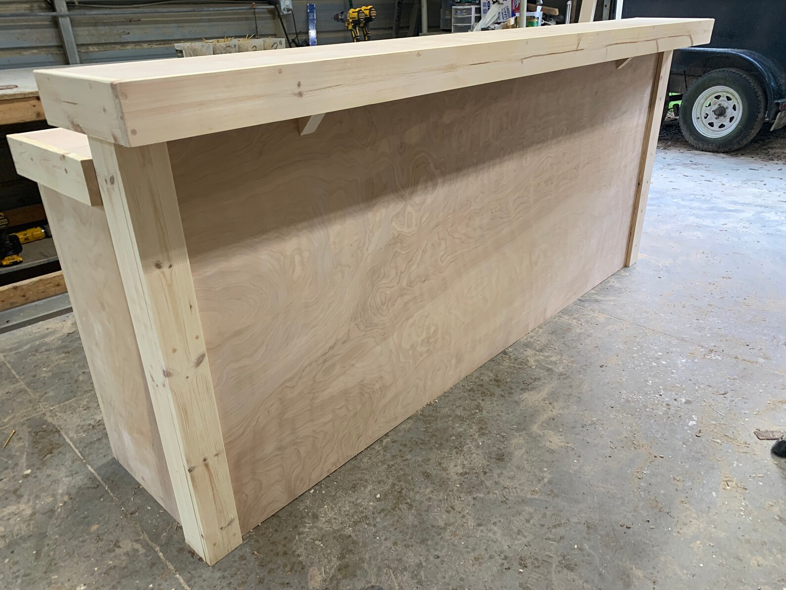 Unfinished Plywood Buffet 2 Level Contemporary Style Wood - Etsy